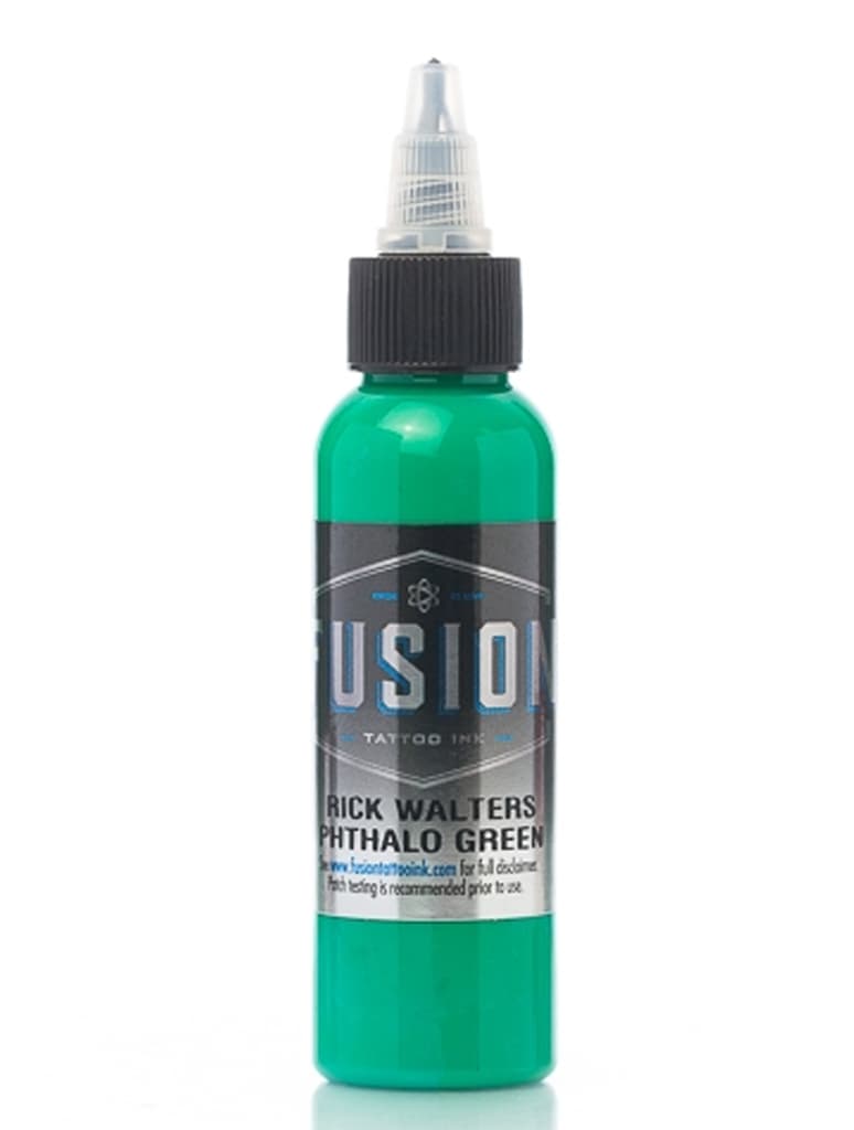 Fusion Ink Rick Walters Phthalo Green – Professional Tattoo Ink 1oz ...