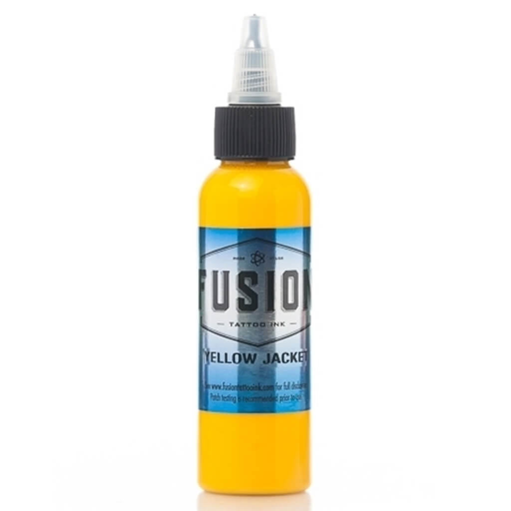 Fusion Ink Yellow Jacket – Bold Yellow Tattoo Ink for Pro Artists – SD ...