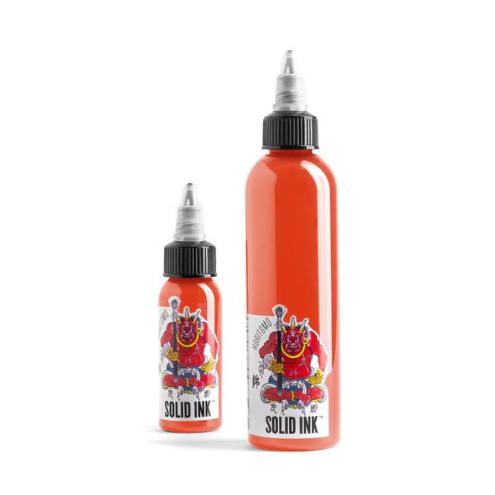 Solid Ink Horitomo-Shu Tattoo Ink 1oz – Traditional Japanese Red-Orange ...